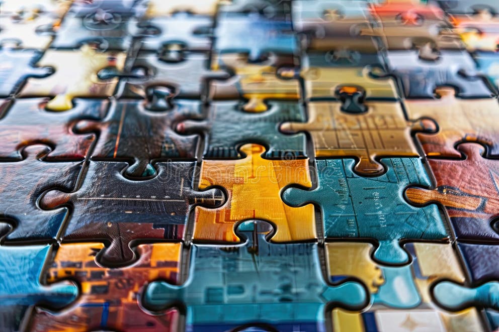 A Puzzle, with Pieces Representing Resources, is Gradually Assembled ...