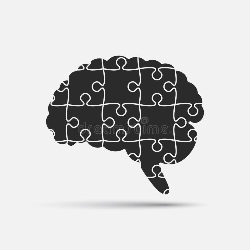Puzzle Pieces Silhouette Brain Jigsaw Puzzle Brain Stock Vector ... Puzzle Pieces Silhouette Brain Jigsaw Puzzle Brain Stock Vector ...