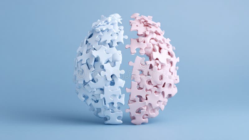 Floating Puzzle Pieces Symbolize Missing Connections and Incomplete ...