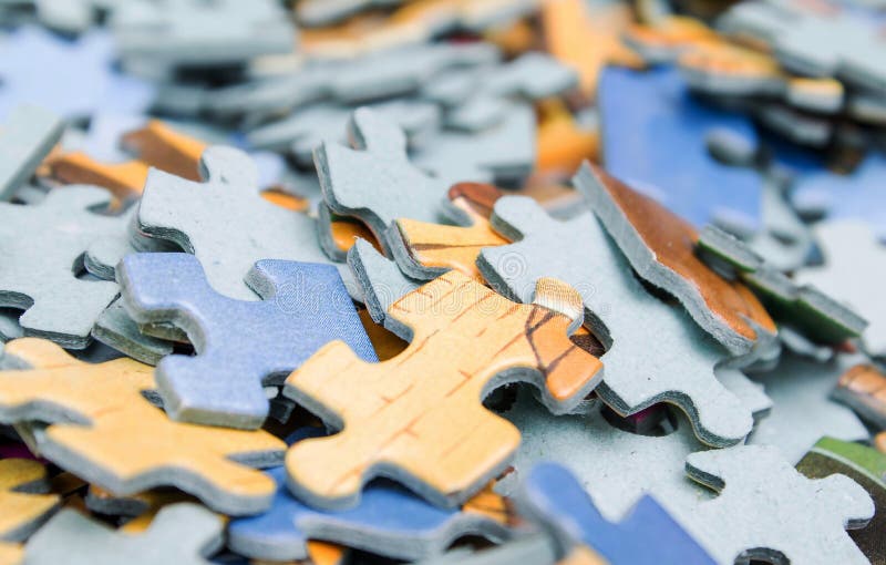 Puzzle pieces stock photo. Image of design, puzzle, textured - 43545716