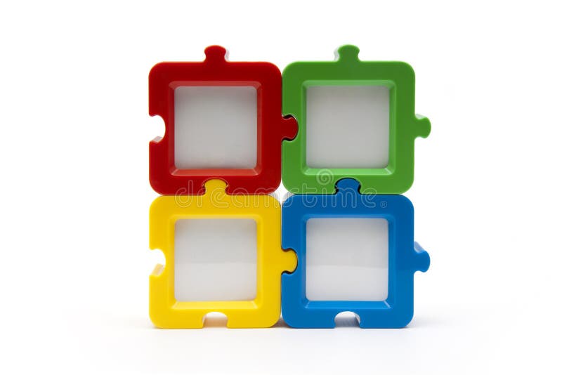 Puzzle Pieces Square stock image. Image of background - 8146117