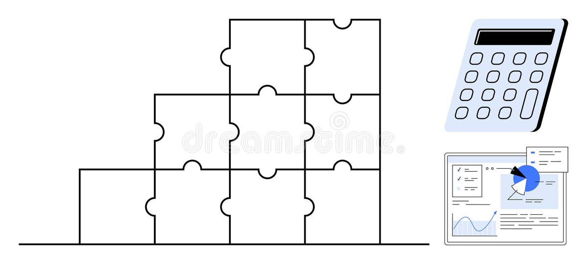 Puzzle Calculator Stock Illustrations – 1,910 Puzzle Calculator Stock ...