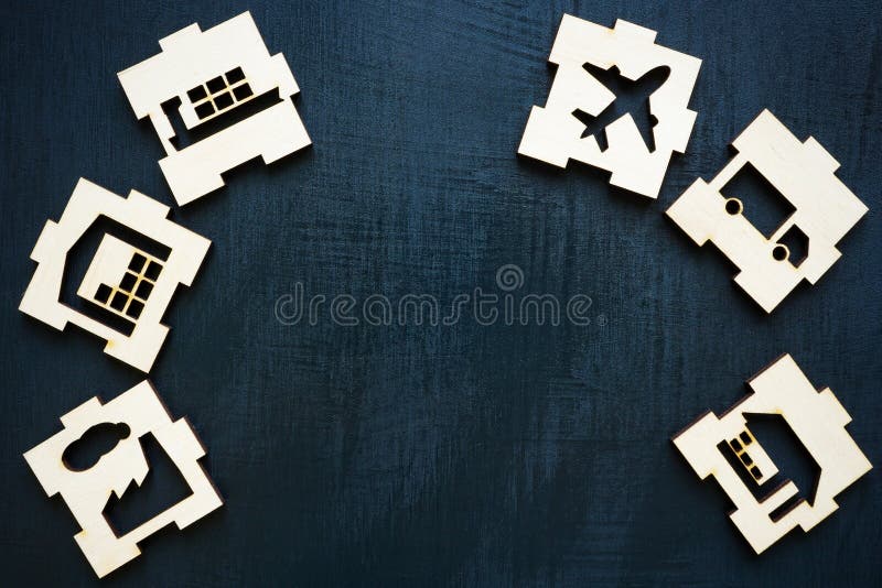 Puzzle Pieces with Supply Chain and Logistics. Symbolizes Operational ...