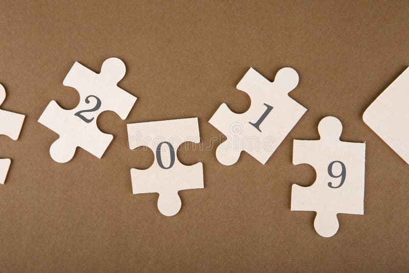Puzzle pieces with text stock image. Image of connection - 133362227