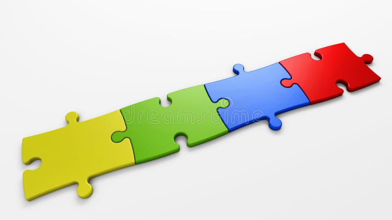 Puzzle Pieces To Place Concepts Stock Illustration - Illustration of ...