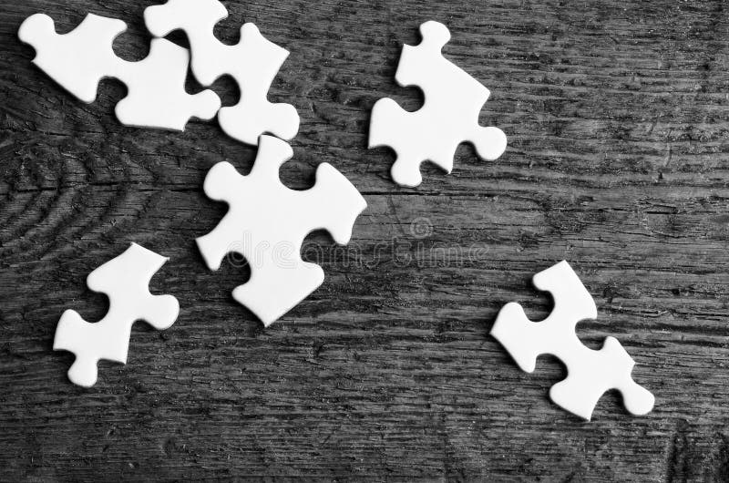 Puzzle with a loose piece stock image. Image of piece - 46987845