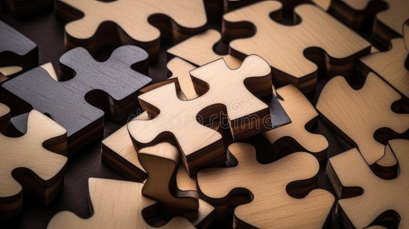 Puzzle Pieces of Various Shapes Interlocking To Form a Complete Picture ...