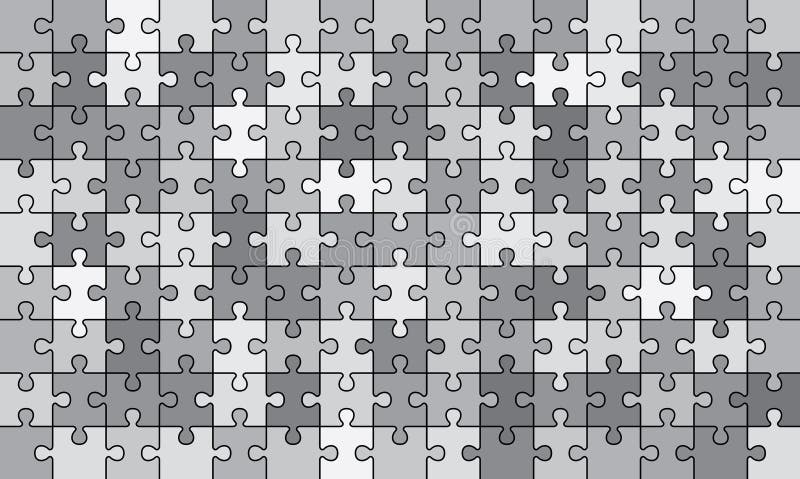 Puzzle Vector Illustration Background. Abstract Jigsaw Pattern Stock ...