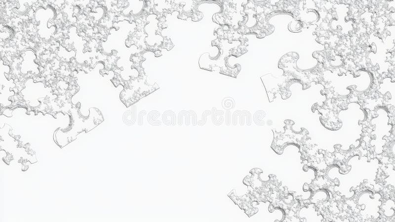 Puzzle Pieces on White Background – Symbols of Connection, Teamwork ...