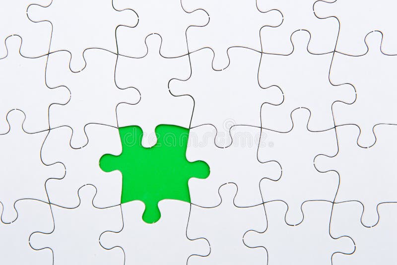 Green Missing Puzzle Piece with the Word Nature. Environmentalism ...
