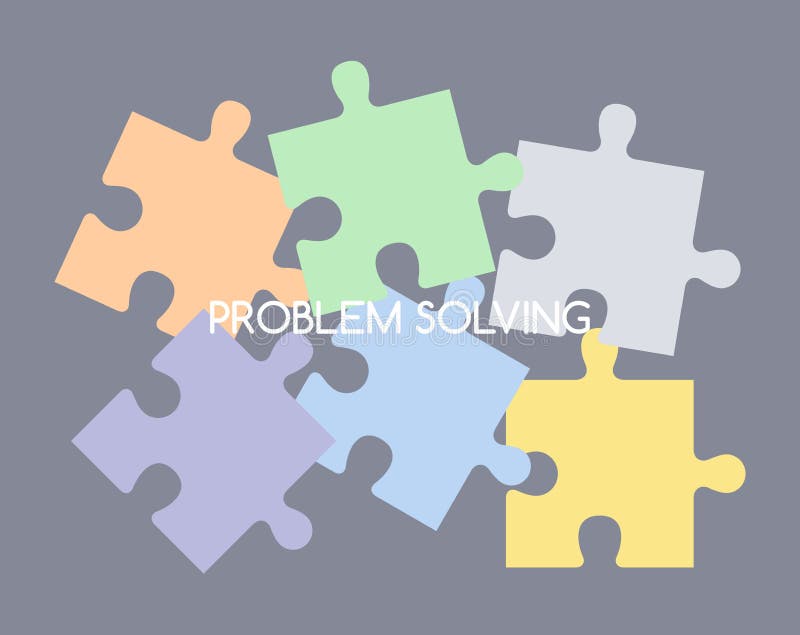 Puzzle problem solve stock vector. Illustration of piece - 46970486
