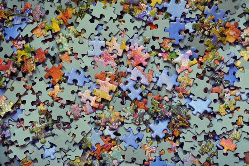 Jigsaw puzzle stock photo. Image of logic, heap, piece - 35987666