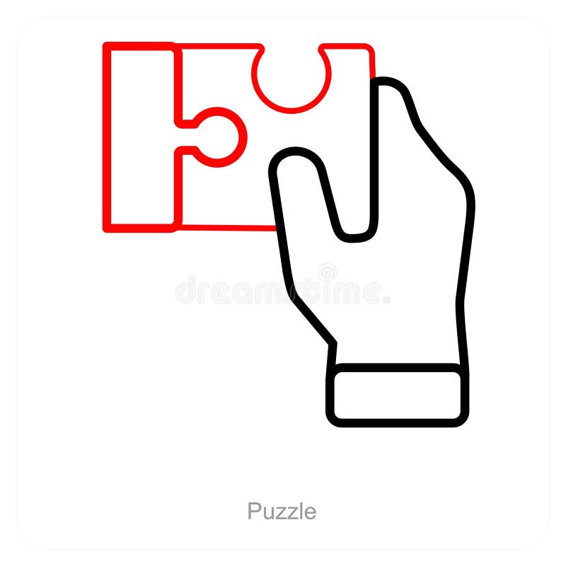 Puzzle stock vector. Illustration of cooperation, icons - 339065244