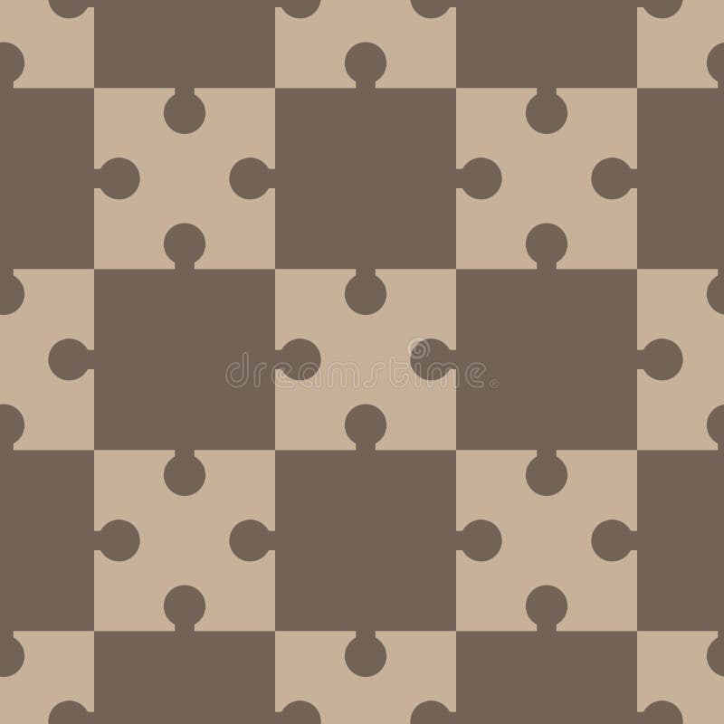 Seamless (repeatable) Puzzle Pieces Pattern Stock Vector - Illustration ...