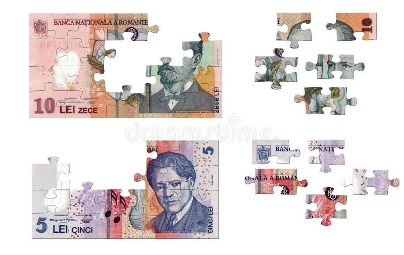 Soldi Rumeni Lei Collection Fotografia Stock - Immagine di raccolta ...