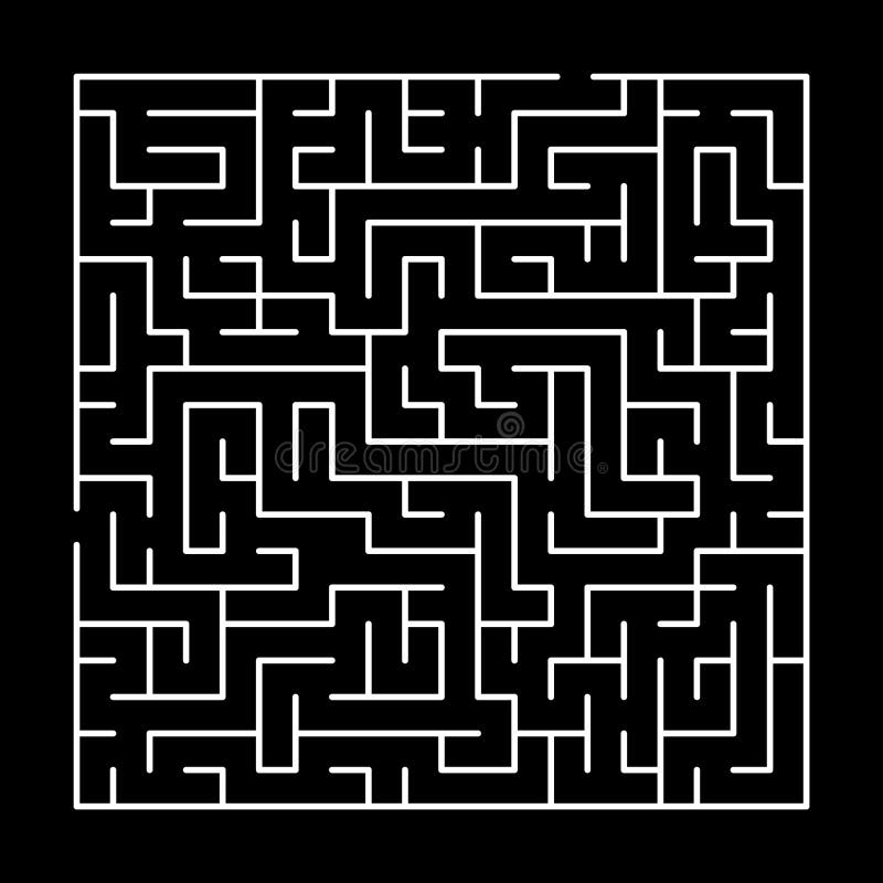 Labirinto semplice illustrazione vettoriale. Illustrazione di ...