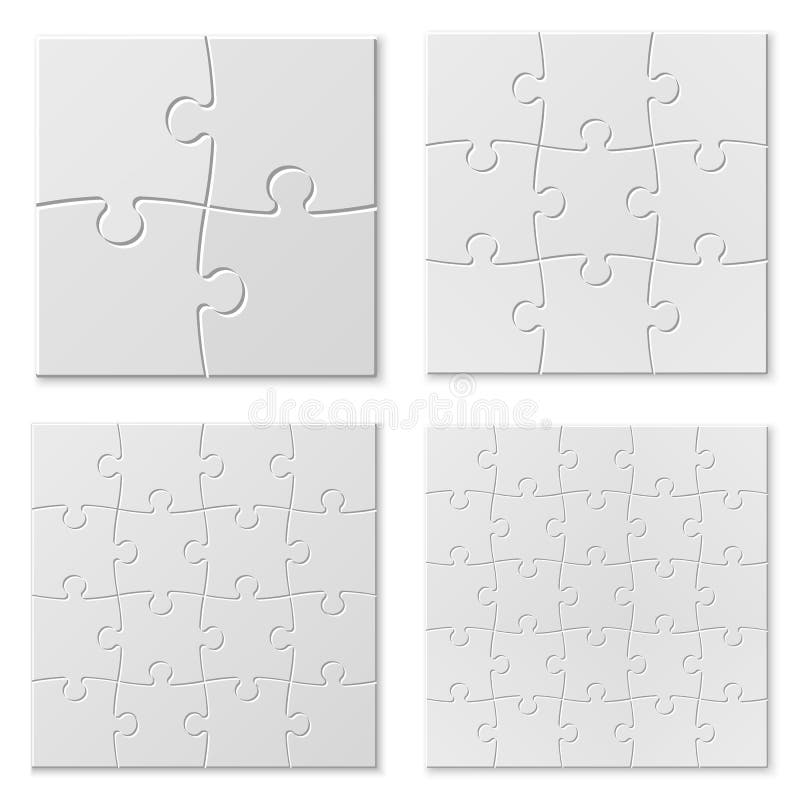Puzzle set stock vector. Illustration of team, pieces - 235411989