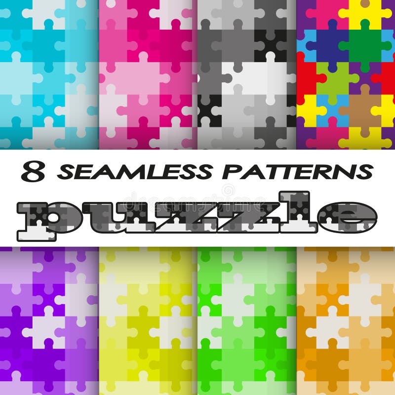 Puzzle stock vector. Illustration of abstract, vector - 74494769