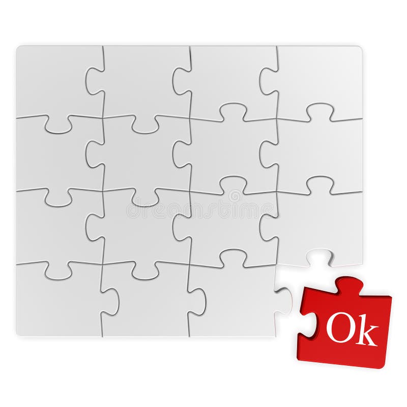 Puzzle solution stock illustration. Illustration of piece - 12742294