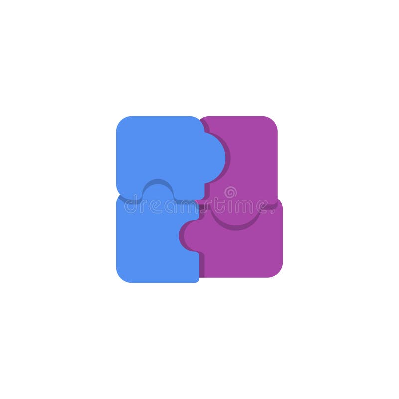 Puzzle Solved Problem Flat Icon, Logo, Vector Stock Vector ...