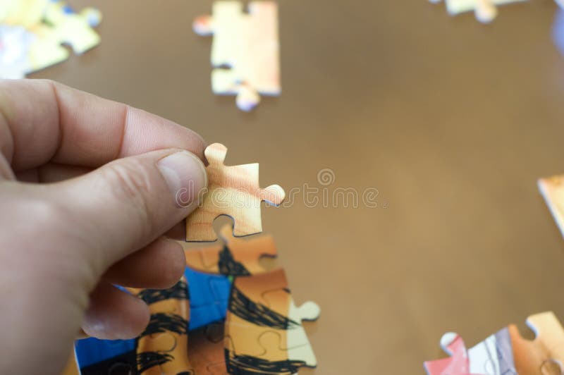 Puzzle stock photo. Image of color, dowels, background - 58477900