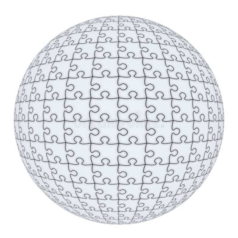Puzzle sphere stock illustration. Illustration of puzzle - 21244200