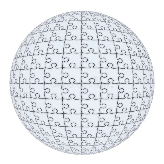 Puzzle sphere stock illustration. Illustration of puzzle - 21244200