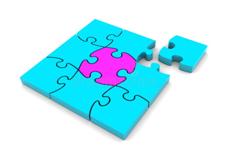 Puzzle Square stock illustration. Illustration of color - 38995935