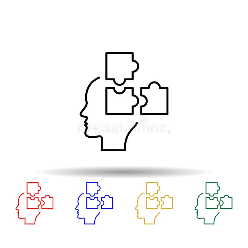 Outline Icons Brain Puzzle Piece Stock Illustrations – 60 Outline Icons ...