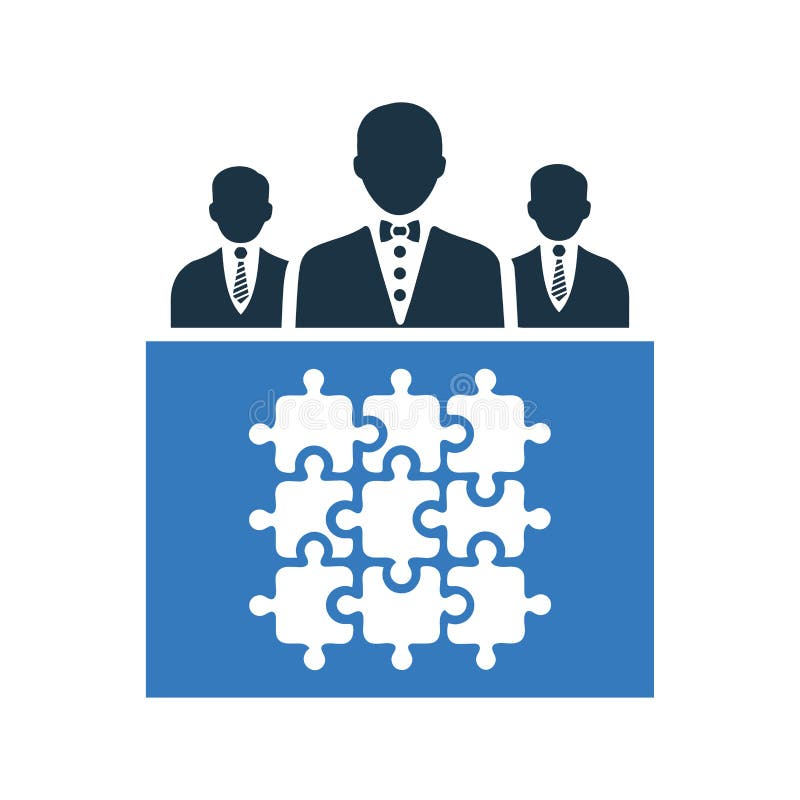 Puzzle, Strategy, Teamwork Icon. Simple Vector Sketch Stock ...