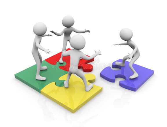 Team Work Puzzle Pieces Stock Illustrations – 4,091 Team Work Puzzle ...