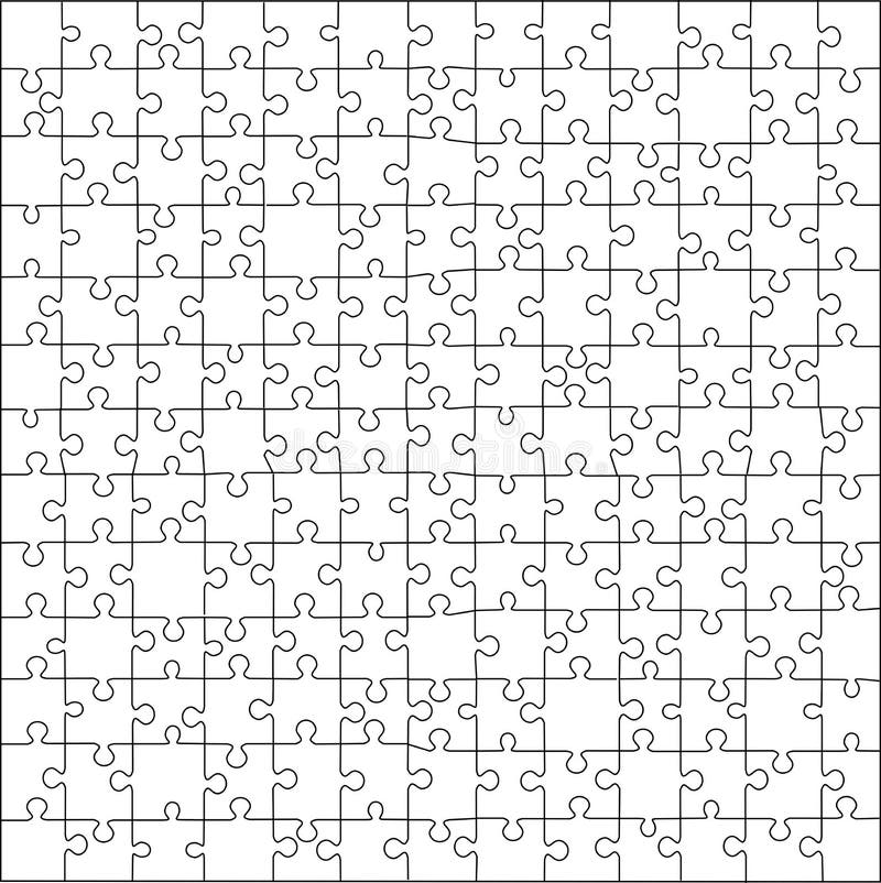 Puzzle template vector stock illustration. Illustration of connect ...