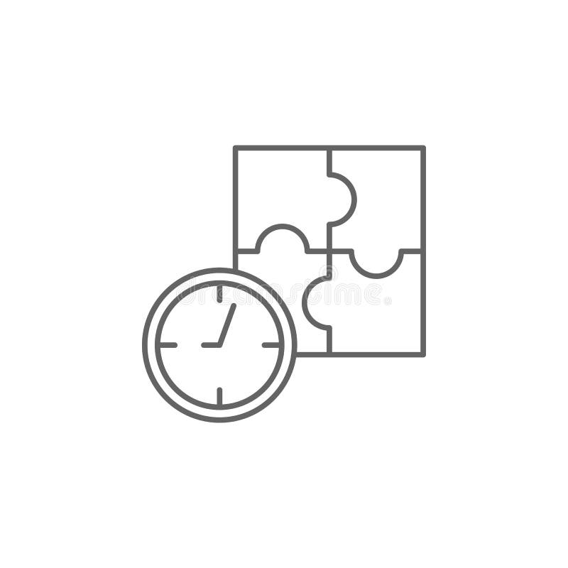Puzzle, Time Management Icon. Element of Time Management Icon Stock ...