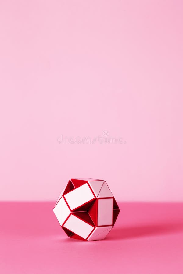 Puzzle Toy for Children, Toned in Pink Stock Image - Image of game ...