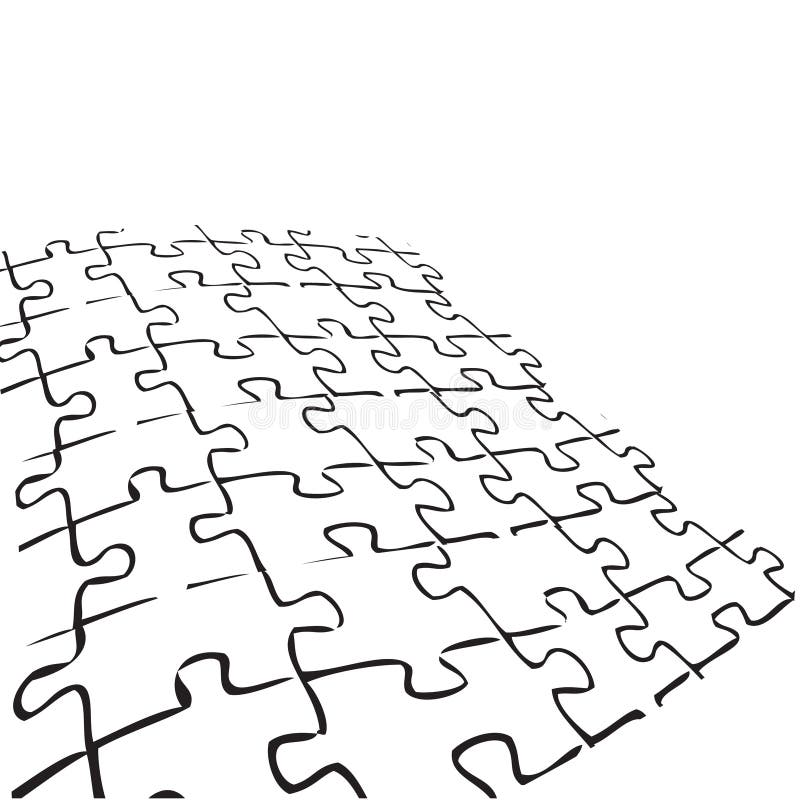 PUZZLE (vector) stock vector. Illustration of reflection - 11177318