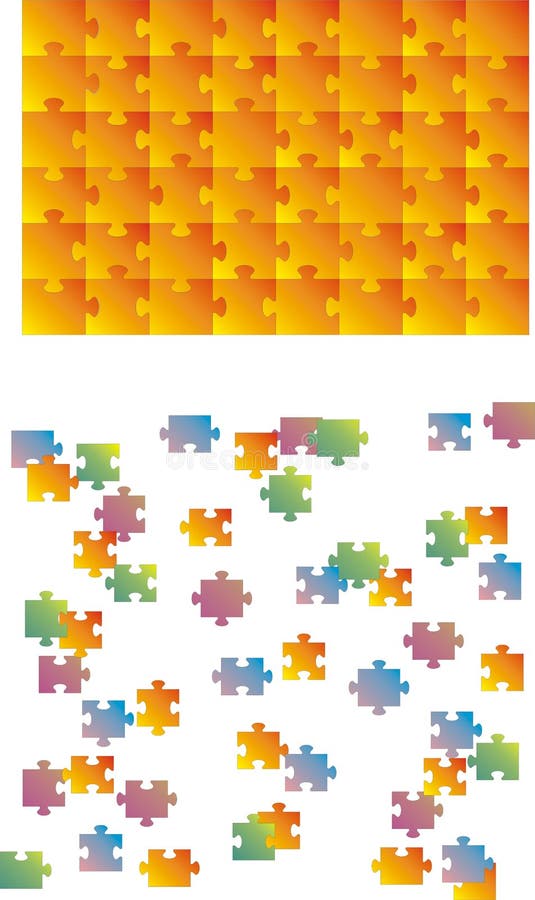 Puzzle vector stock vector. Illustration of peculiar, playing - 2208189