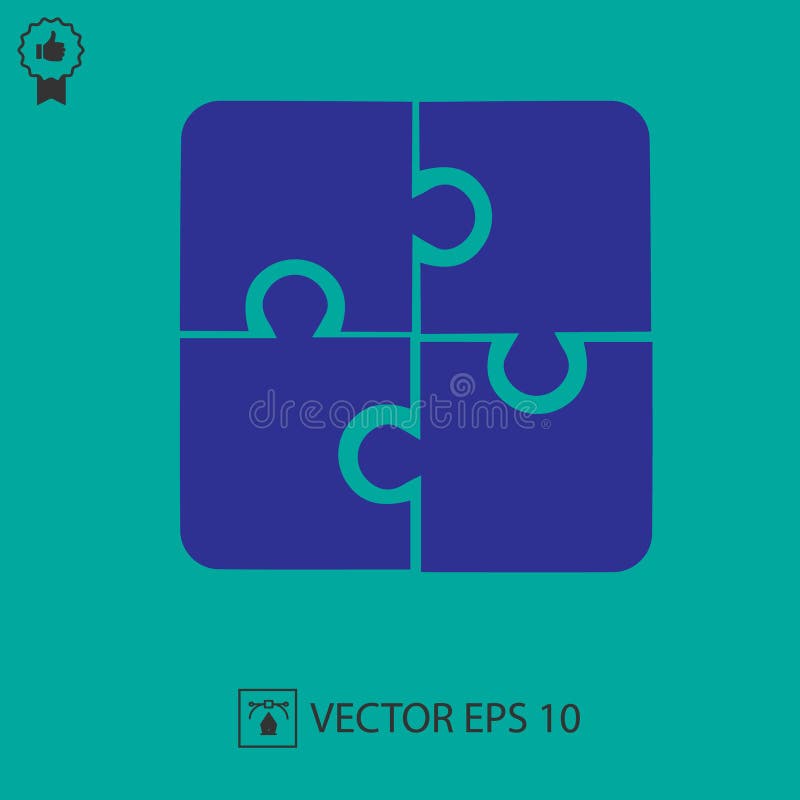 Puzzle Vector Icon Eps 10. Creative Group Symbol Stock Vector ...