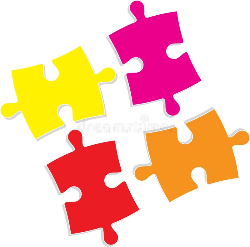 Puzzle vector illustration stock vector. Illustration of order - 39936569