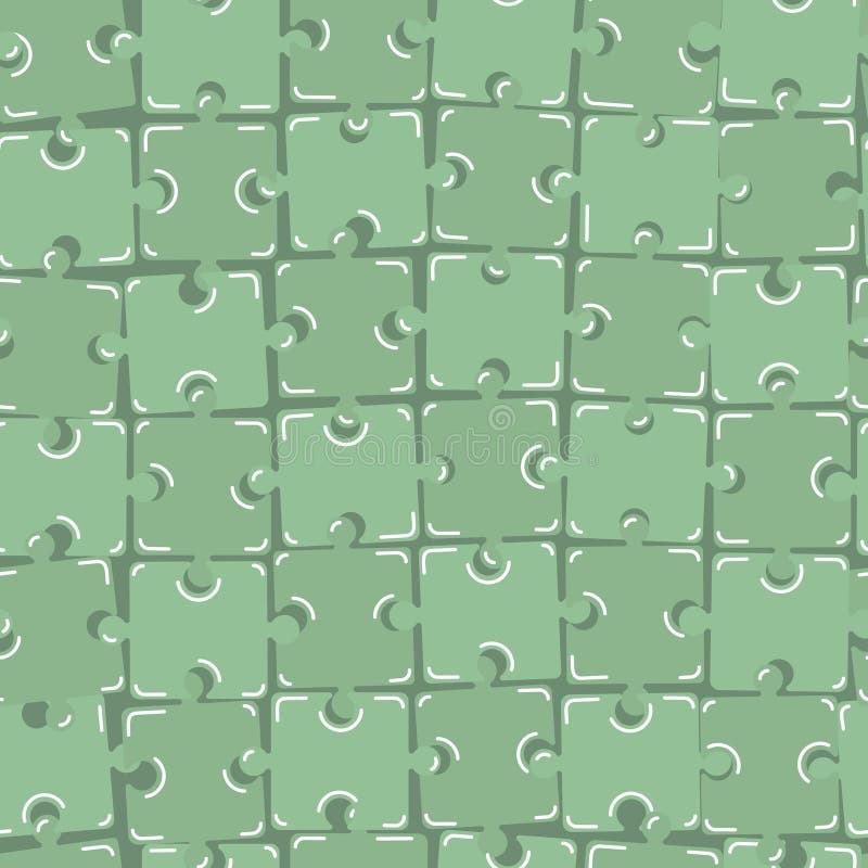 Puzzle Vector Pattern. Seamless Background. Abstract Print. Template ...