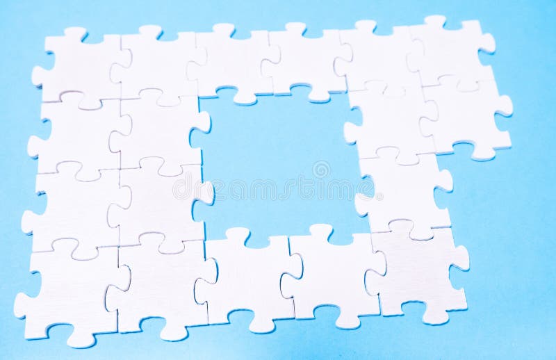 Puzzle with a White Piece Missing Stock Photo - Image of pattern ...