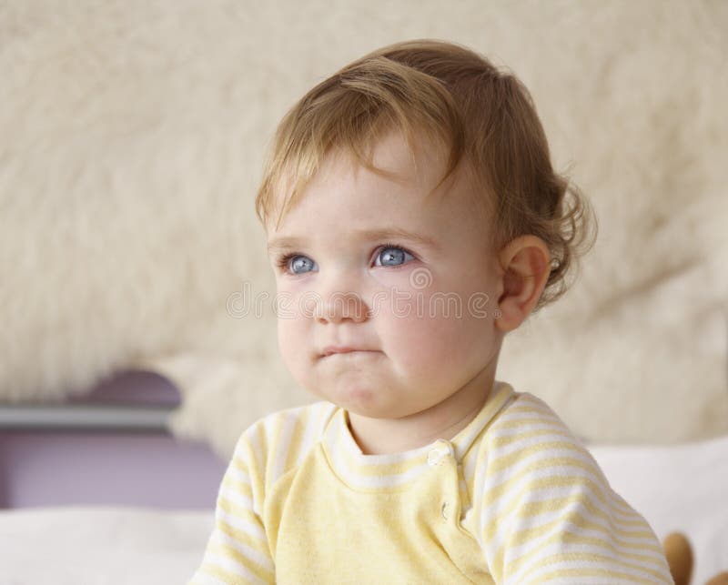 Puzzled child stock image. Image of facial, depression - 3245253