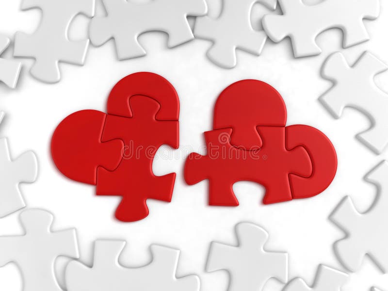 Hearty Puzzle stock photo. Image of connecting, feelings - 11416892
