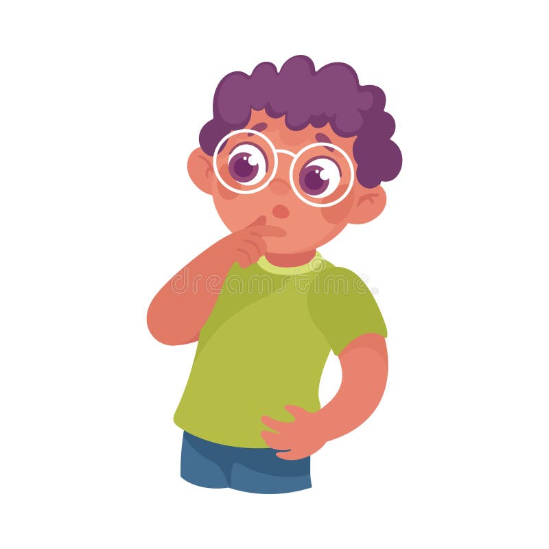 Puzzled Little Kids with Question Scratching Their Heads Wondering ...