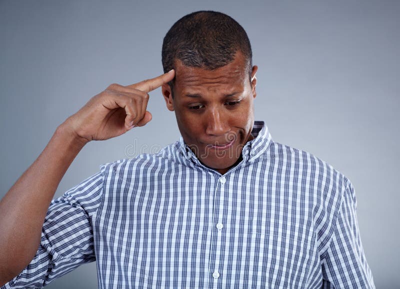 Puzzled man stock photo. Image of africanamerican, confusion - 32047258