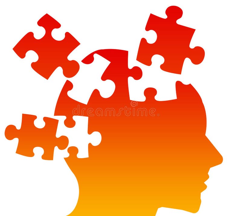 Puzzled mind stock illustration. Illustration of intelligence - 20970303