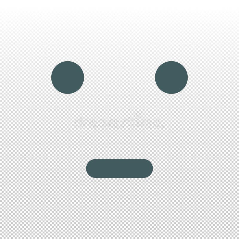 Puzzled Smiley Icon stock vector. Illustration of facial - 32733