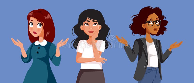 Puzzled Boy Thinking Feeling Sad Vector Cartoon Illustration Stock ...