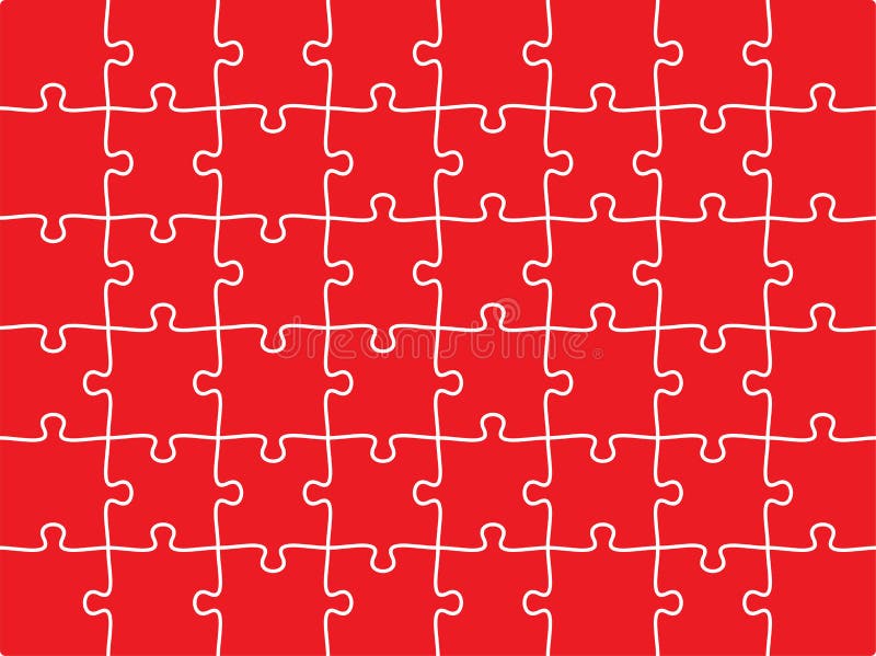 Square Puzzle, Marking in Vector Format for Cutting on a Plotter Stock ...