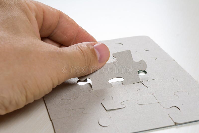 Puzzles stock image. Image of piece, jigsaw, business - 79209621