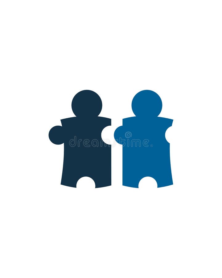 Puzzles People Logo Template Stock Vector - Illustration of branding ...